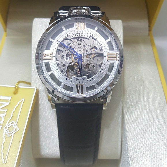 Invicta | Accessories | New Invicta Automatic Stainless Leather Men ...
